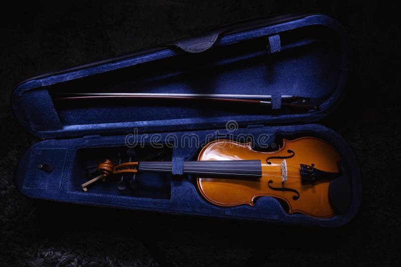 One Half Violin Details stock photo. Image of ebony - 243548276