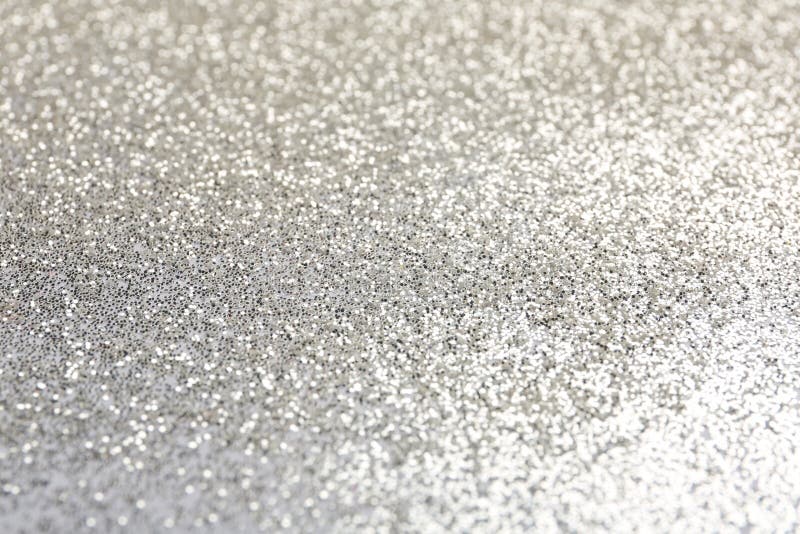 Closeup View of Sparkling Silver Glitter Stock Illustration ...