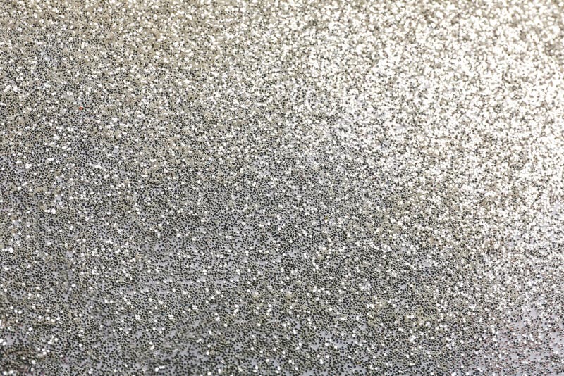 Closeup View of Sparkling Silver Glitter Stock Photo - Image of glowing ...
