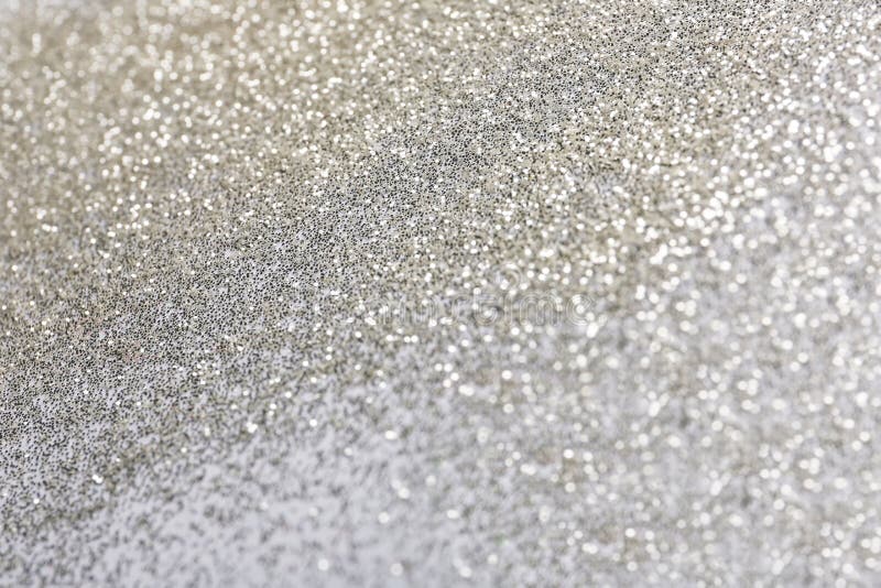 Closeup View of Sparkling Silver Glitter Stock Photo - Image of dust ...