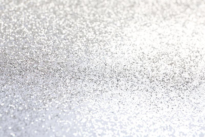 Closeup View of Sparkling Silver Glitter Stock Illustration ...