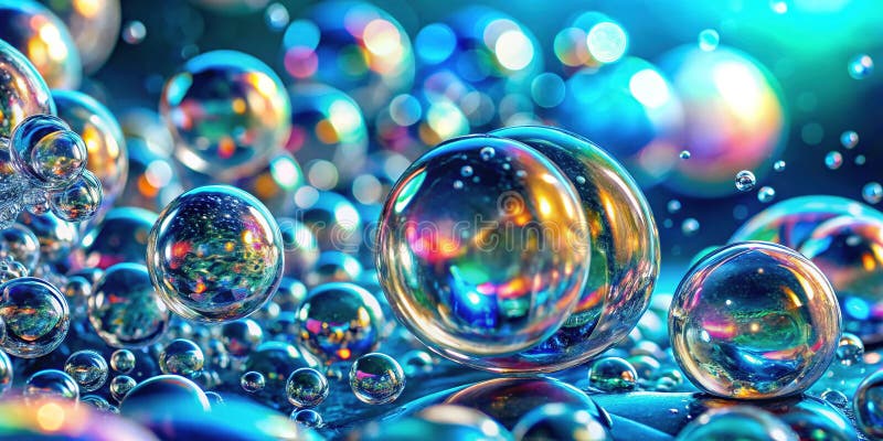 CloseUp View of Sparkling Water Bubbles a Refreshing and Healthy ...