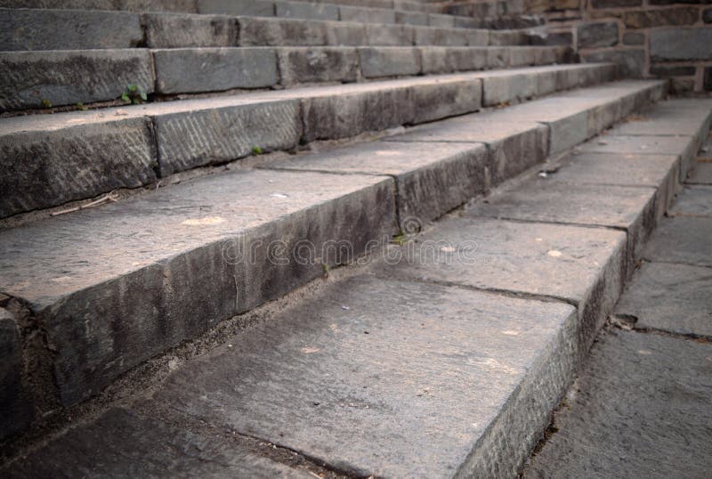 A Closeup View of Stone Steps Leading Upward Stock Photo - Image of ...