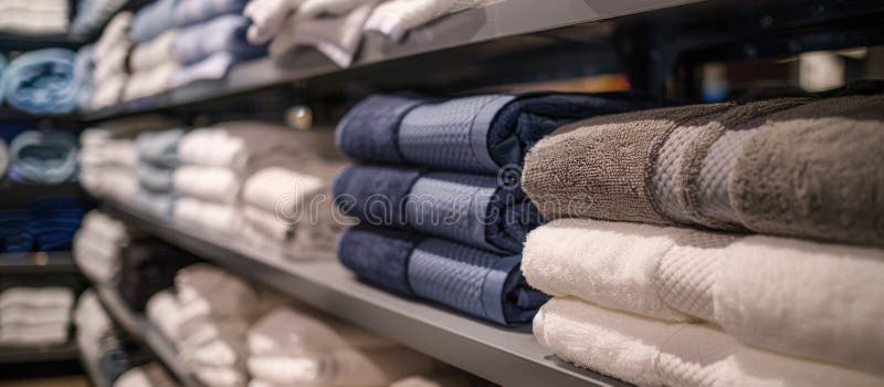 Folded Bed Linens Store Shelf Stock Photos - Free & Royalty-Free Stock ...