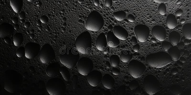A CloseUp View of Textured Black Polystyrene Foam Material and Its ...