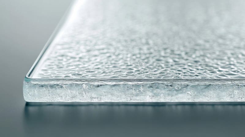 Closeup View of Textured Glass Surface Stock Illustration ...