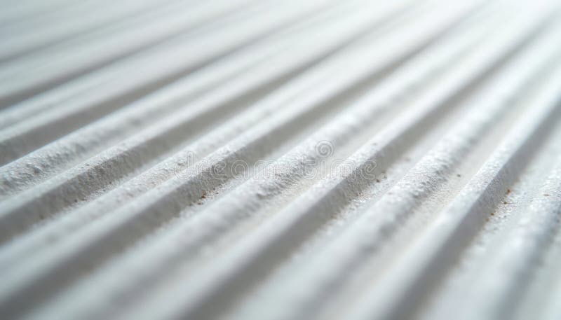 Closeup View of Textured White Material. Parallel Ridges Create Subtle ...