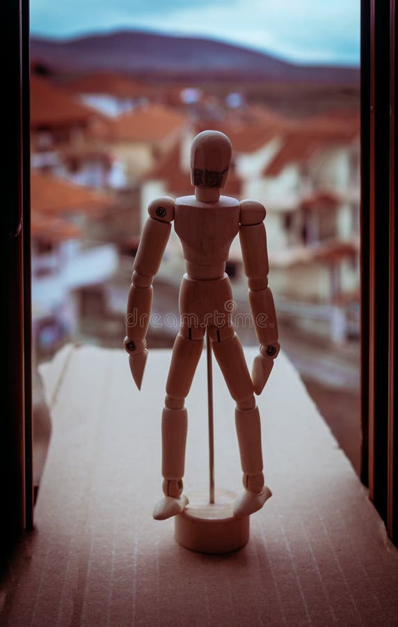 Closeup View of Toy on the Window Stock Photo - Image of hand ...