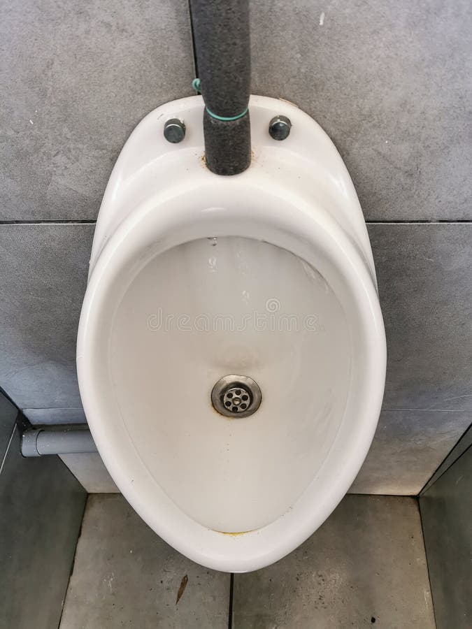 Closeup View of a nor Clean Urinal in Public Toilet for Men Stock Photo ...
