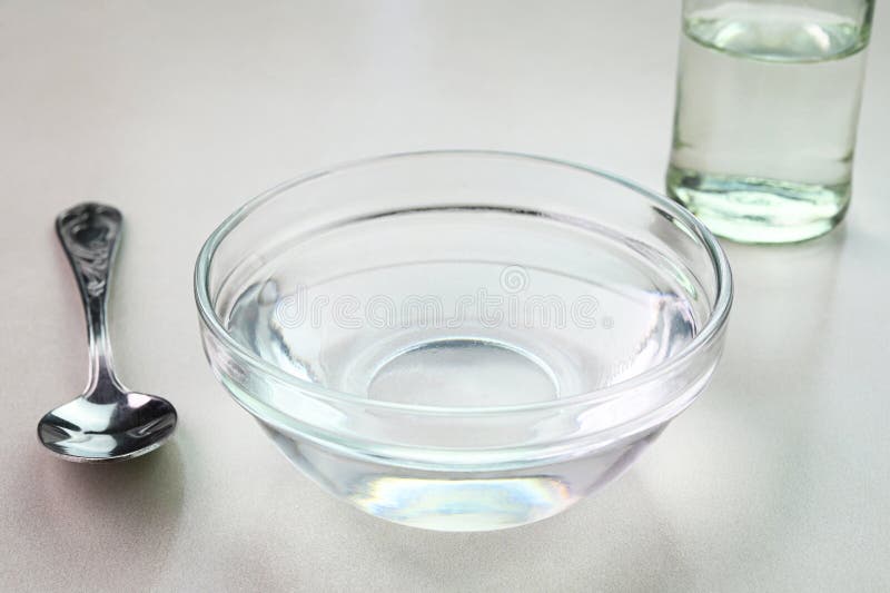 Vinegar in glass bowl stock image. Image of plain, distilled - 320522141