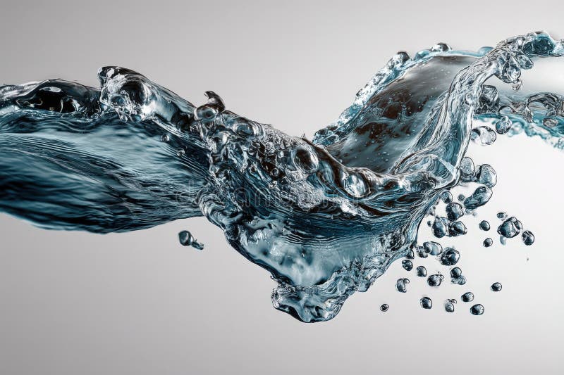 Closeup View of a Wave with Bubbles on Its Surface Stock Photo - Image ...