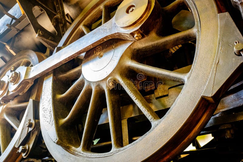 A Closeup View of the Wheels of a Train Stock Photo - Image of rail ...