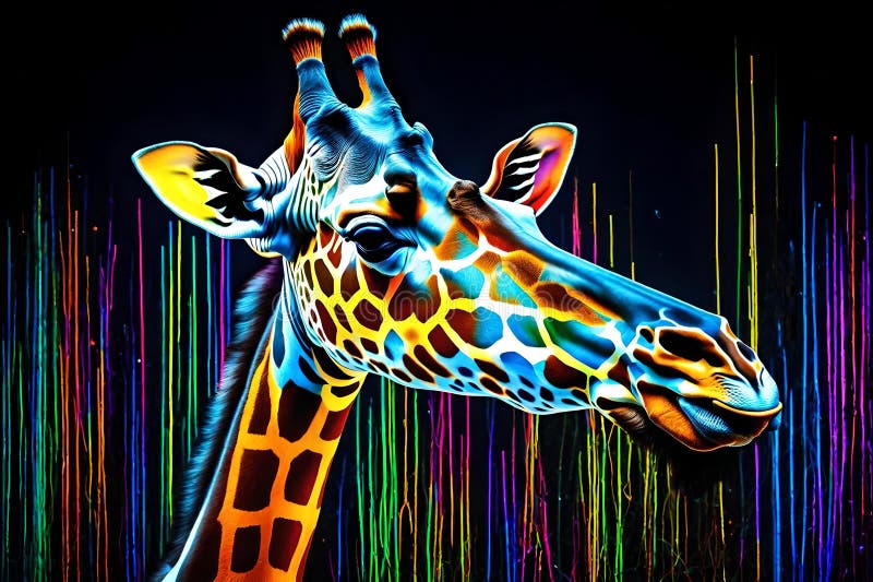 Closeup View of Zrafa Generated by AI Tool Stock Illustration ...