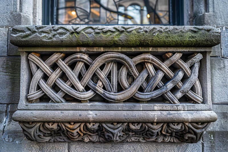 Closeup of Viking Sculpture Designs on the Side Panels, Showcasing ...