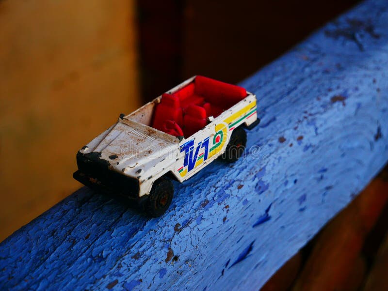 Closeup of a Vintage Miniature Majorette Car Editorial Photography ...