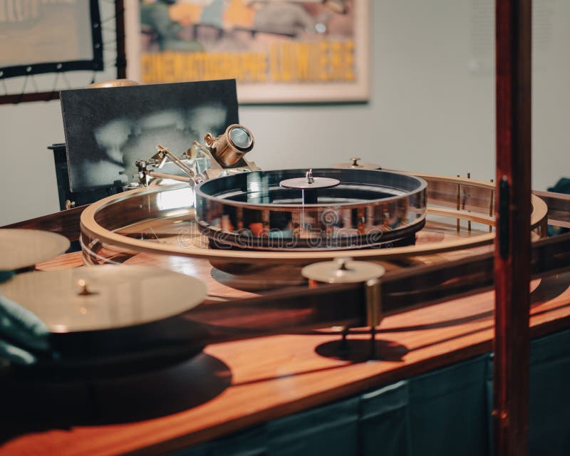 Closeup of a Vintage Turntable Editorial Stock Image - Image of classic ...