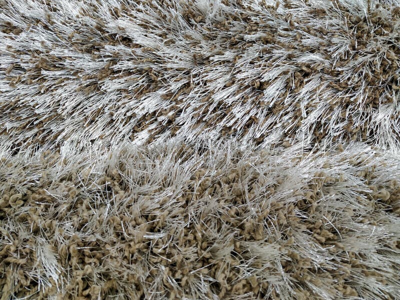 Closeup of Warm Fluffy and Soft Texture Pattern of Beige Carpet Rug ...