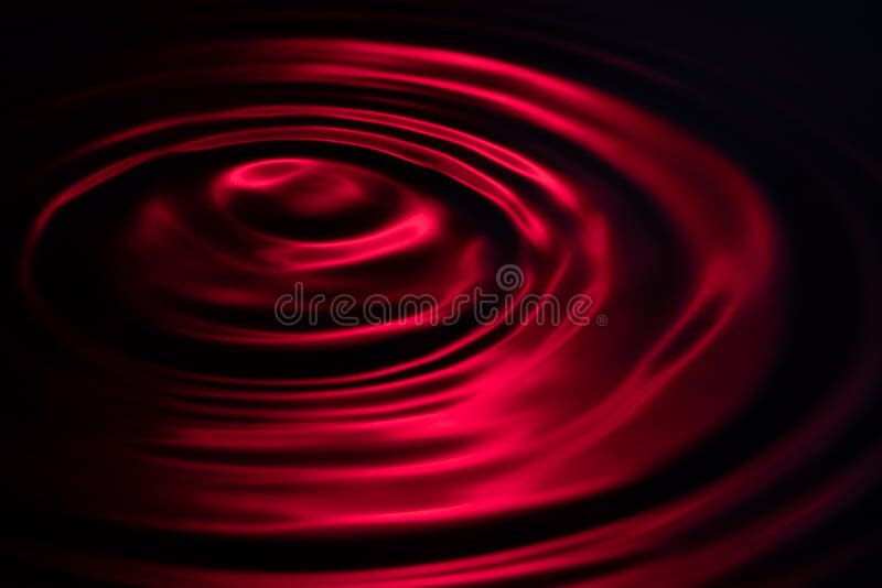 Closeup of Water Drop Splash Under the Red Lights - Perfect for ...