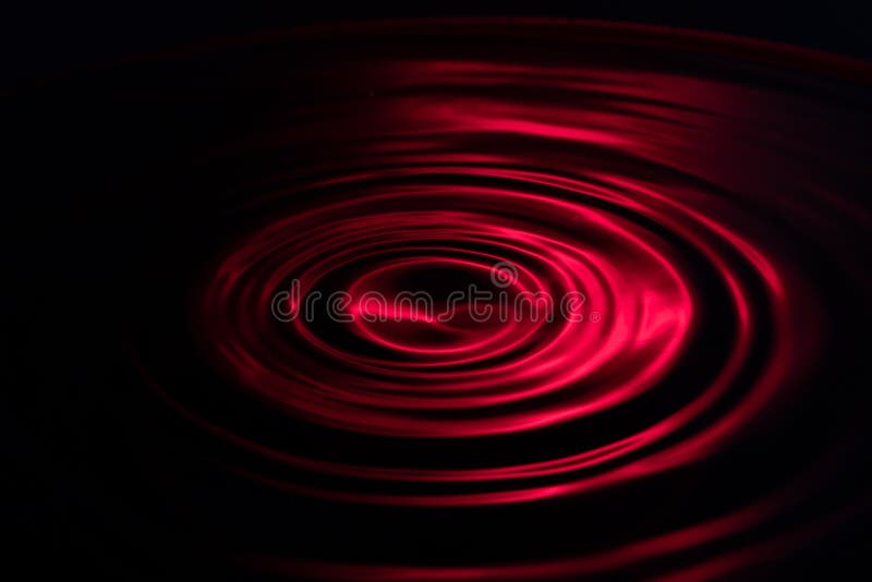 Closeup of Water Drop Splash Under the Red Lights - Perfect for ...