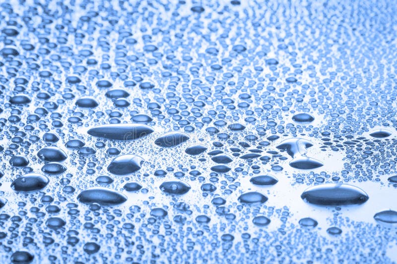 Closeup of Water Drops Freshness Fresh Drips Condensation on Clear ...