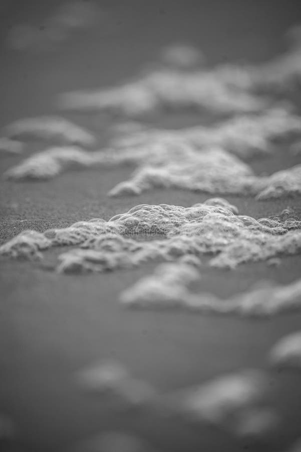 Closeup of Water on Sandy Beach Stock Image - Image of nature ...