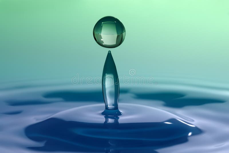 Falling drop of water stock image. Image of surface - 210305789