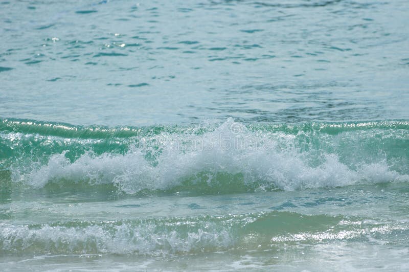 Closeup Water Splash at Tropical Sea Stock Image - Image of ripple ...