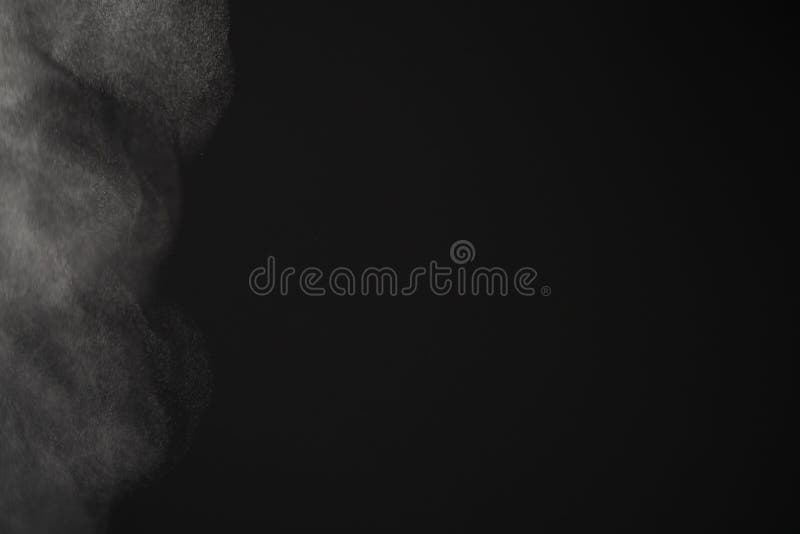 Closeup of Water Steam Over Black Background Stock Image - Image of ...