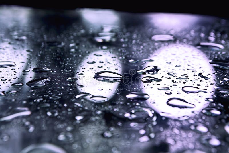 Closeup Waterdrops Surface Under Lights Perfect Wallpapers Backgrounds ...