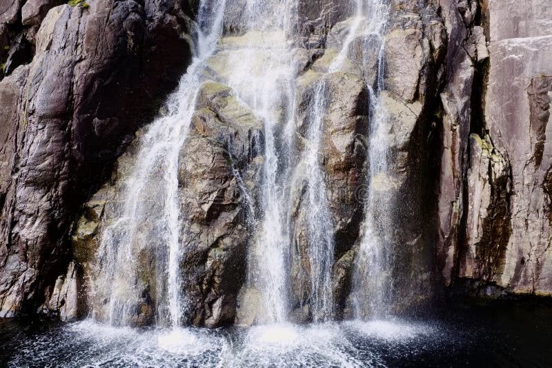 Closeup of a waterfall stock photo. Image of fall, creek - 62216446