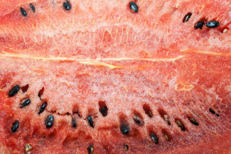Closeup Watermelon Meat Texture Stock Photo - Image of delicious, macro ...