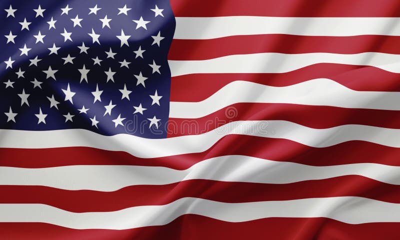 Close-Up of Waving USA Flag - High-Resolution American Flag Image Stock ...
