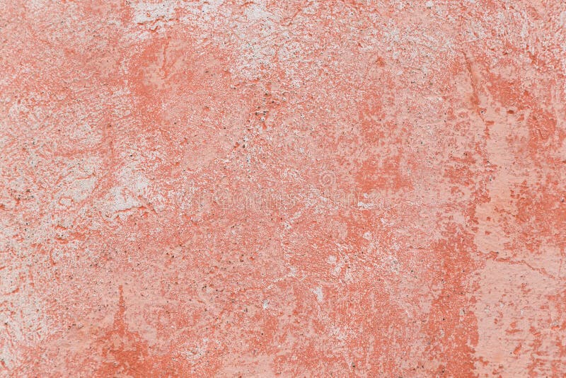 Closeup of a Weathered Red Concrete Wall Stock Image - Image of wall ...