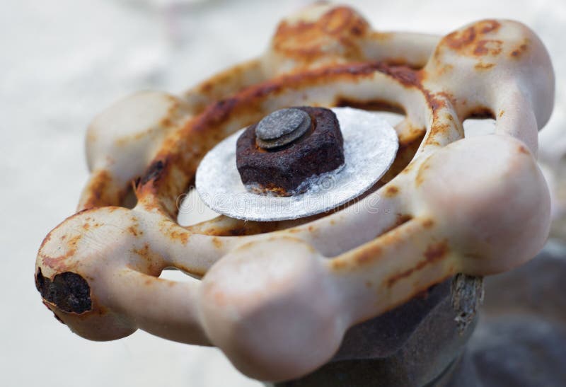Closeup of a Weathered Rusty Spigot Texture Stock Photo - Image of ...