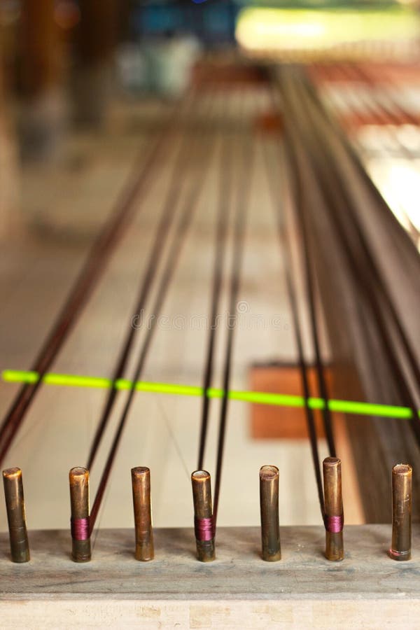 Closeup of Weaving Thread for the Textile Industry Stock Photo - Image ...