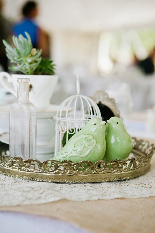 Closeup of Wedding Table in White Tones. the Design of the Guest Table ...