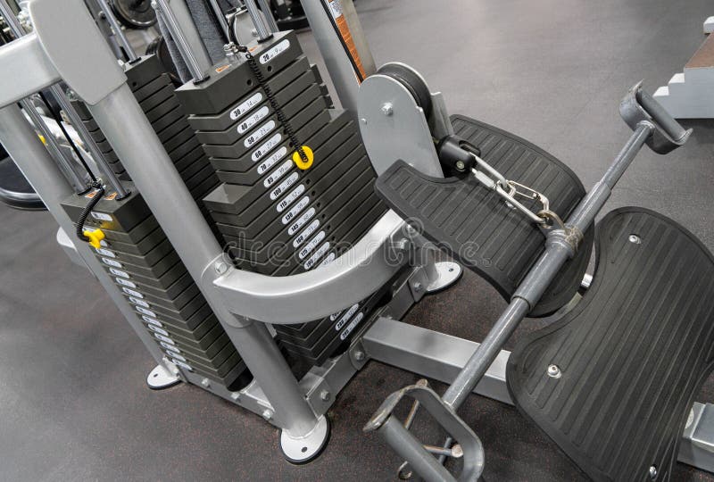 Closeup of the Weight Machine Plate. Stock Photo - Image of sports ...