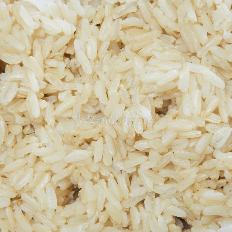 Closeup of Well Cooked Jasmine Brown Rice Texture Stock Photo - Image ...