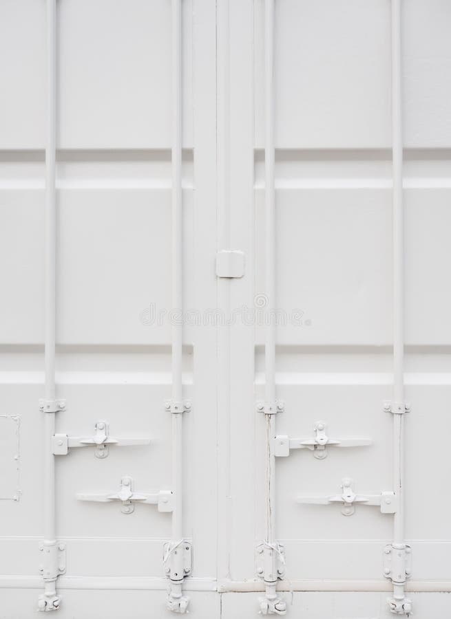 Closeup of the White Container Box Stock Photo - Image of large ...