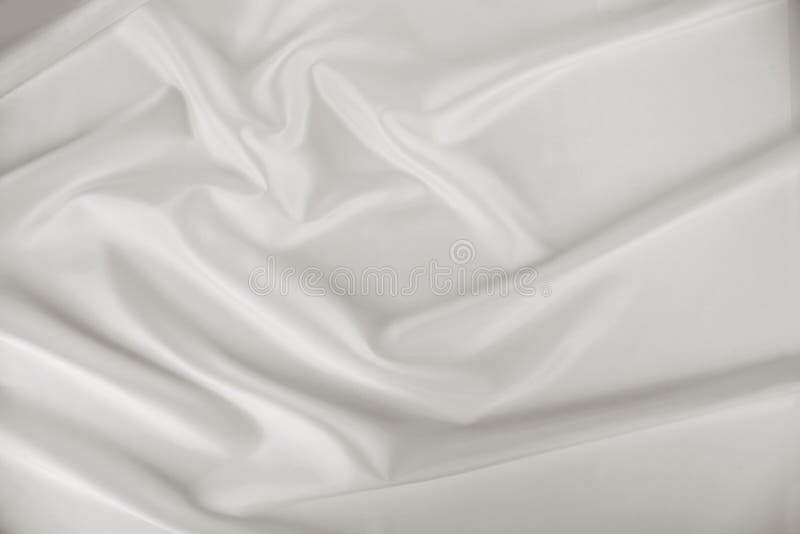 Closeup of White Folded Silk Fabric. Stock Image - Image of fashion ...