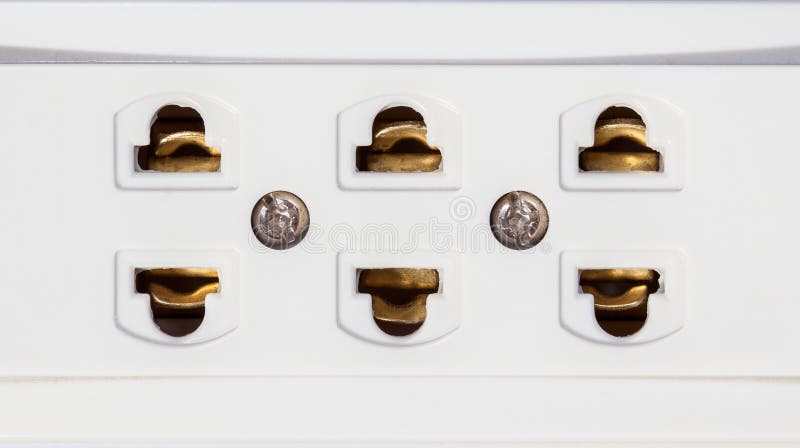 White plug in wall socket stock photo. Image of plug - 152406930