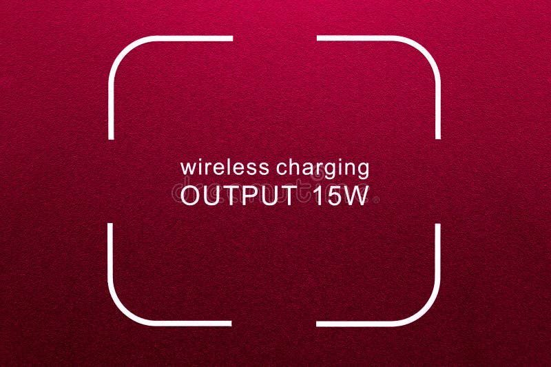 Closeup of Wireless Charging Output 15W Stock Image - Image of ...