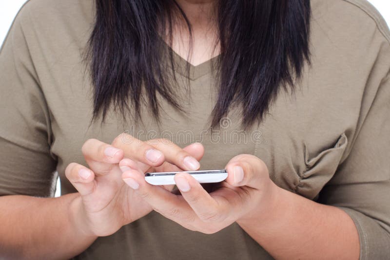 Hands using smart phone stock photo. Image of holding - 29992652