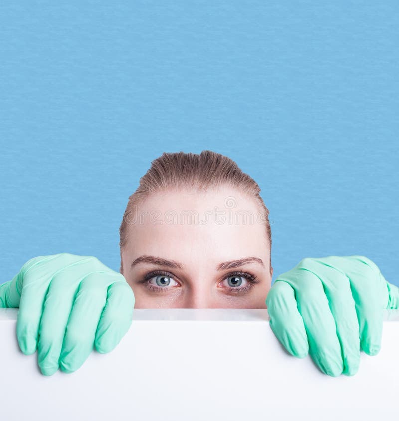 Doctor Hiding Behind Billboard Stock Photos - Free & Royalty-Free Stock ...