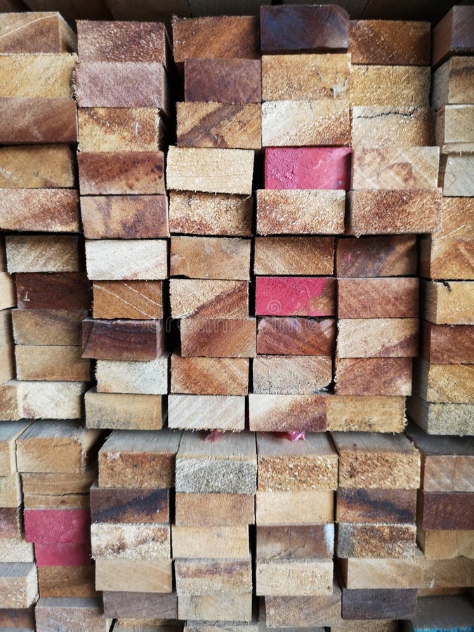 Wood Stack Stacked Together Cross Section Nature Cut into Pieces for ...