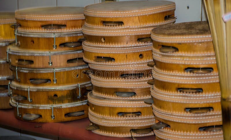 Wooden Percussion Instruments Next To Each Other in a Room Stock Photo ...