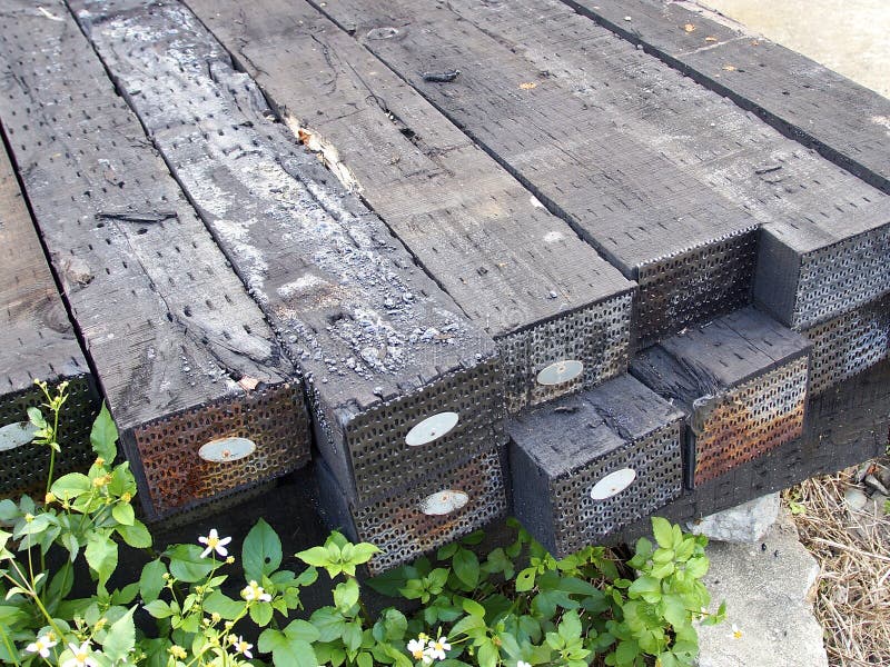 The Closeup of Wooden Support Stock Image - Image of wood, taiwan: 53145889