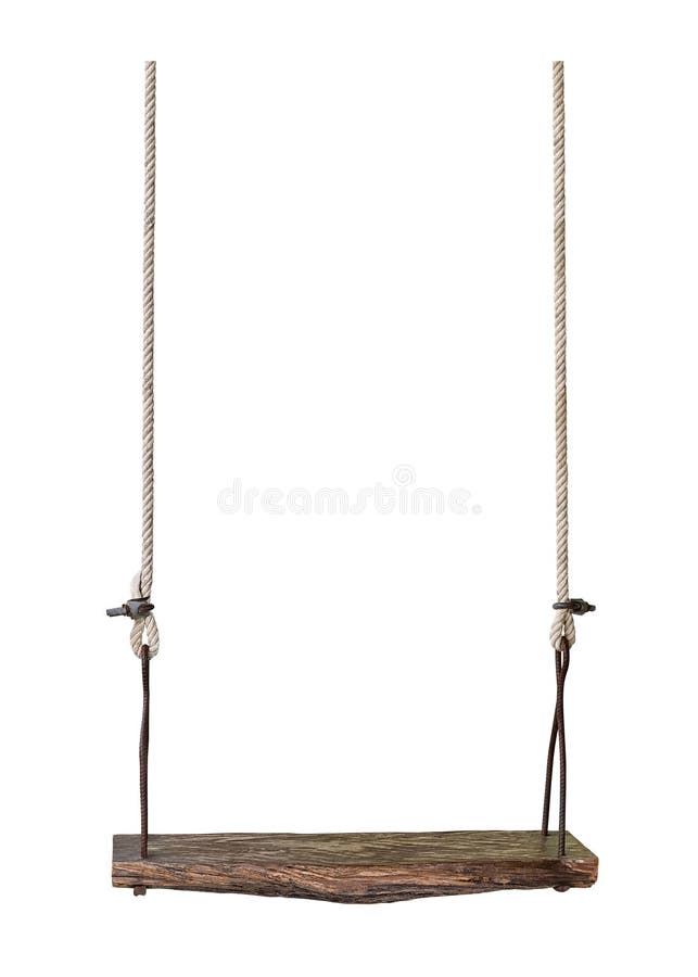 Swing Isolated on White Background Stock Photo - Image of child ...