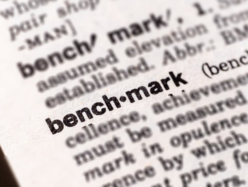 Closeup of the Word Benchmark in the Dictionary Stock Photo - Image of ...