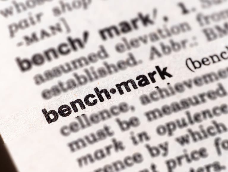 Closeup of the Word Benchmark in the Dictionary Stock Photo - Image of ...